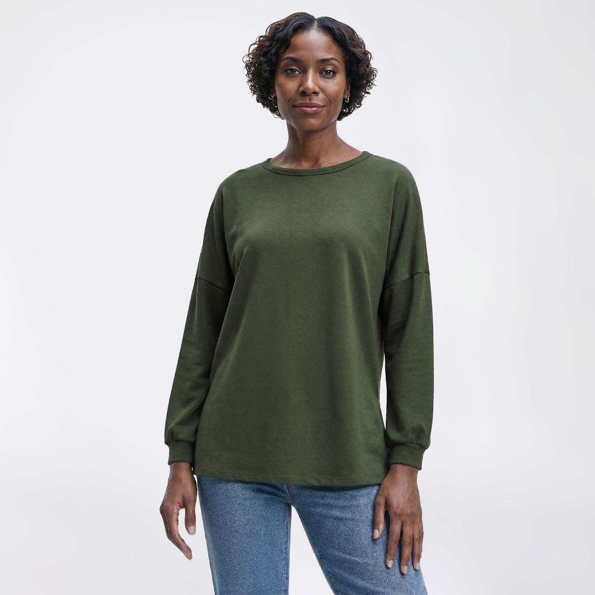 Click here for Womens Lexington Ave Long Sleeve High Low Hem Swea... prices